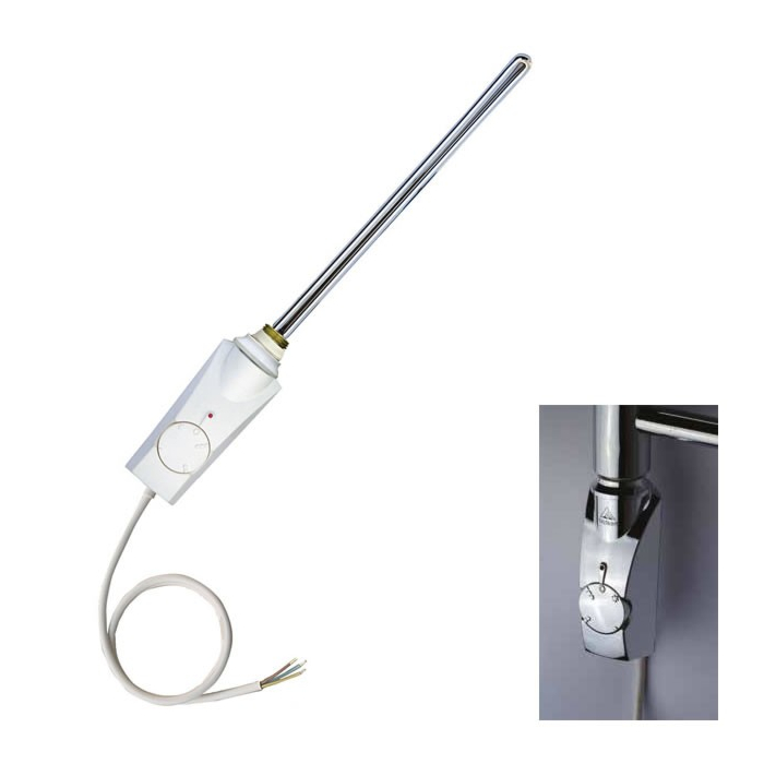 DQ GT Heating Element Vertical All Electric Kit | White | Chrome