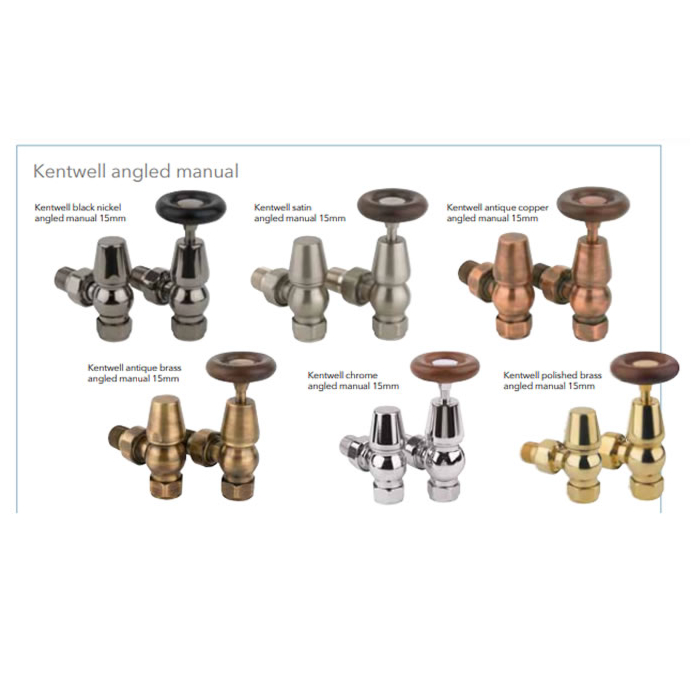 MHS Kentwell Angled Manual 15mm Valve Sets