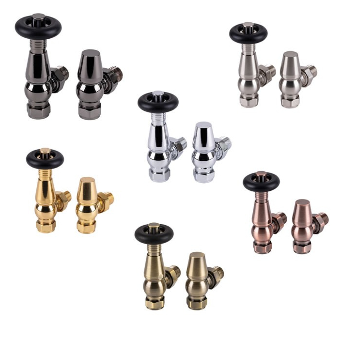 Rads 2 Rails Temple Angled TRV Sets| Black Nickel |Chrome| Satin ...