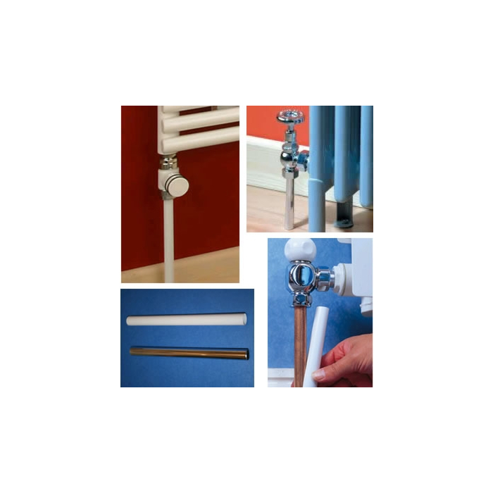 Radsnaps Radiator Pipe Covers | White Radiator Pipe Sleeves